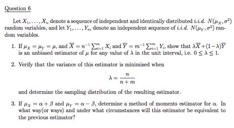 Solved Question Let X Xn Denote A Sequence Of Chegg Com