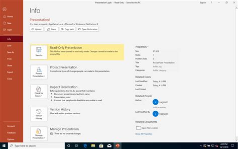 windows powerpoint add ins read only and protected view errors poll