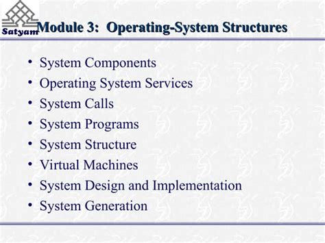 ch3 os ppt operating system structures module ppt
