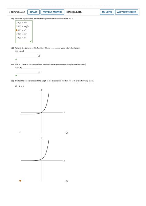 6 2 exponential functions and their derivatives math 152 section 4