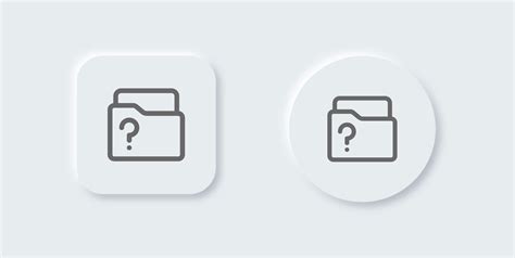Empty Line Icon In Neomorphic Design Style Storage Signs Vector