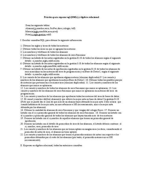Prac Repaso Global Sql Pdf Sql Bases De Datos