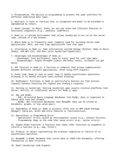 simple answers pdf java script no sql
