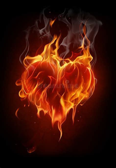Flaming Heart Clip Art