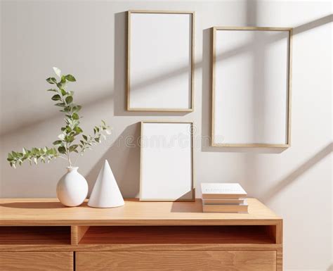 Realistic Frame Photo And A Beautiful Light Stock Image Image Of