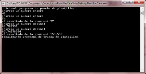 Creacion De Una Clase Con Plantillas En C Usando Codeblocks Xhrist14n