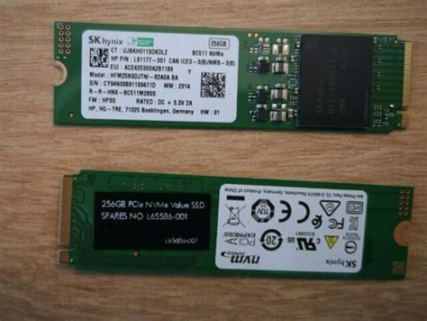 SK Hynix Hfm256gdjtni-82a0a 256 GB M.2 2280 S3 SSD Solid State Drive ...