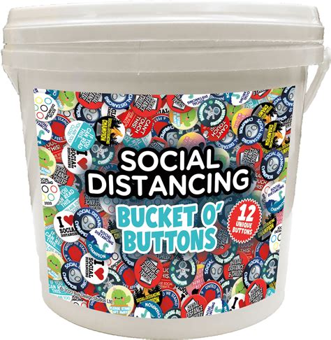 144 Unit Bucket O Buttons Social Distancing Nmr