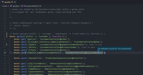 Vs Code Go To Definition Not Working Laravel Rvscode
