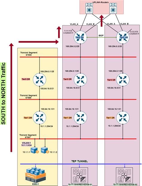 NSX T Series Part 17 NSX T Segment T1 And T0 On Same Edge Cluster T0 As SR Network Bachelor