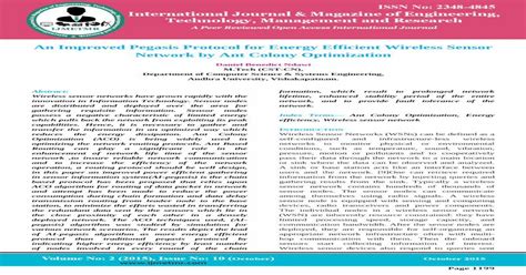 Pdf An Improved Pegasis Protocol For Energy Efficient Wireless