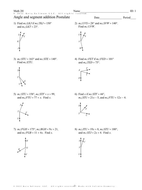 angle and segment addition postulate pdf