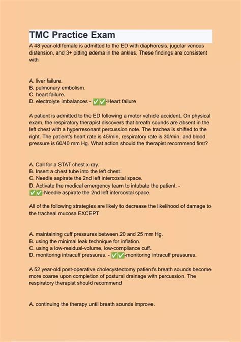 TMC Practice Exam Cadaver Posterior Arm Forearm Stuvia US