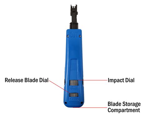Impact Punchdown Tool Bix Style With Hook And Mini Screw Driver Impact Punchdown Tool Bix Style With Hook And Mini Screw Driver