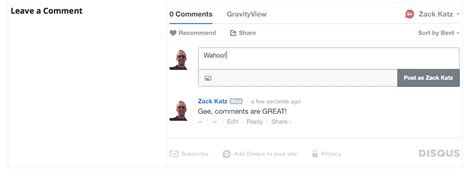 Adding Disqus Comments To Entries Gravitykit Support Knowledge Base How To And Docs