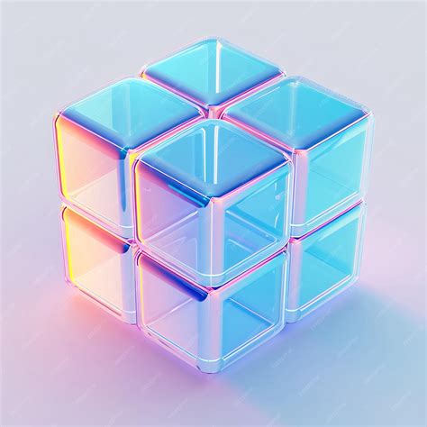 premium photo data crystal rubiks cube technology background concept