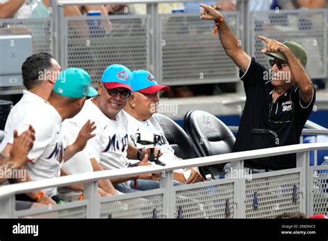 miami marlins fans react after marlins luis arraez hit a single during the fourth inning of the