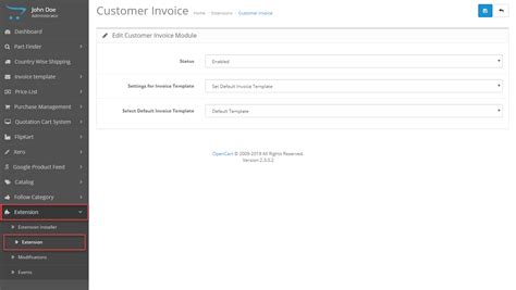 Opencart Customer Invoice Customize Invoice Receipt