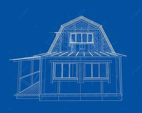 House Sketch Vector Rendering Of 3d Technology Illustration Home Vector Technology