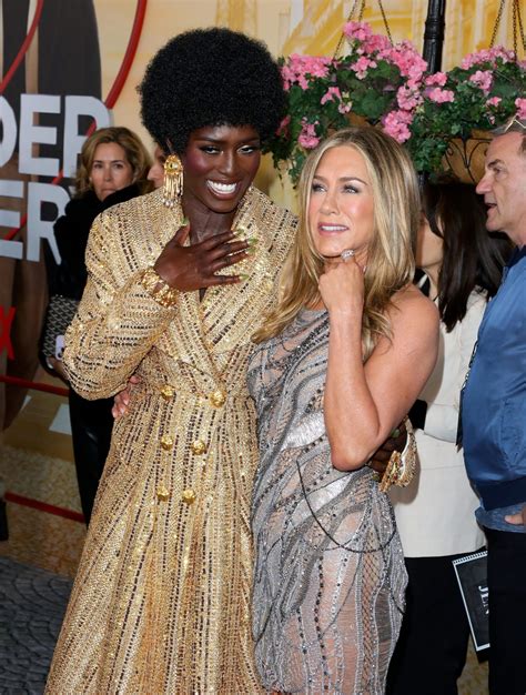 Jennifer Aniston Sexy Legs Sheer Dress Murder Mystery Hot Celebs Home