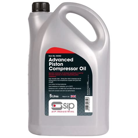 Sip 5ltr Advanced Compressor Oil 02352