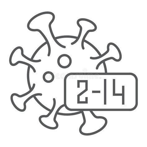 Virus Thin Line Icon Security And Internet Computer Bug Sign Vector Graphics A Linear