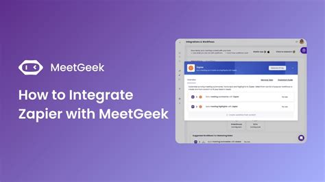 Meetgeek Zapier Integration Tutorial Youtube