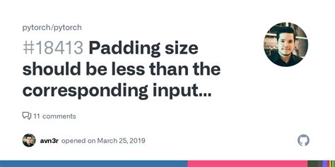 Padding Size Should Be Less Than The Corresponding Input Dimension