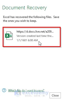 How To Find Backup Files In Excel Easy Methods ExcelDemy
