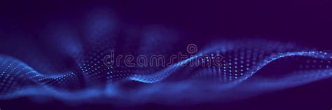 Futuristic Background Of Points With A Dynamic Wave Excellent Data