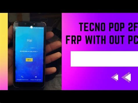 Tecno Pop 2f Frp Without Pc Tecno Pop 2f Google Account Bypass Done ALL Tecno Mobile Frp