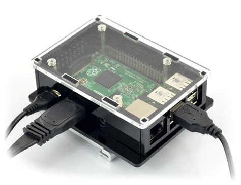 case raspberry pi 3b 3b 2b on rail din botland robotic shop