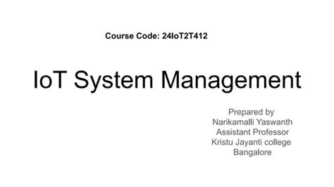Iot System Management With Netconf Yang Pptx