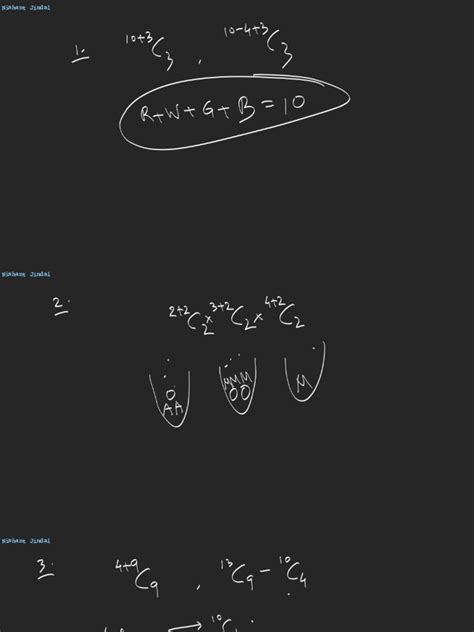 Permutation And Combination L 16 Class Notes Nj 247 Pdf