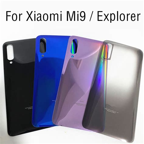 For Xiaomi Mi Explorer Back Battery Cover Rear Door Housing Case Glass Panel For Xiaomi Mi