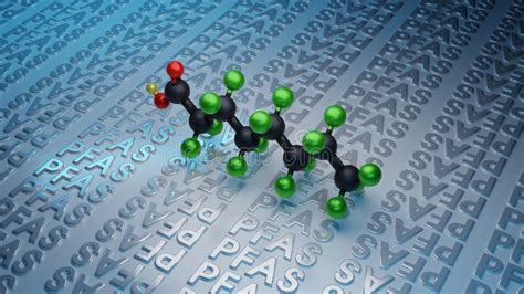 Pfas Per And Poly Fluoroalkyl Substances 3d Molecule Conformer