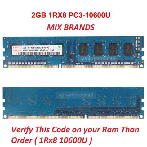 2gb Ram 1rx8 Single Ic Ddr3 1333mhz Pc3 10600u For Pc Computers Daraz Pk