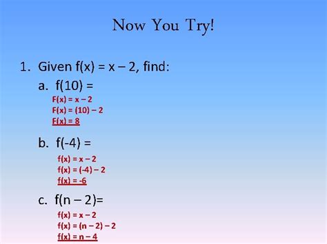 Understanding Function Notation Video Part I Using Function