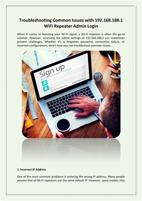 Ppt Troubleshooting Common Issues With 192 168 188 1 Wifi Repeater Admin Login Powerpoint