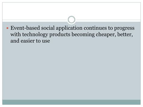Event Based Social Networks Ppt