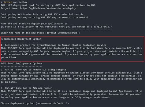 Deployment Projects With The New AWS NET Deployment Experience AWS Developer Tools Blog