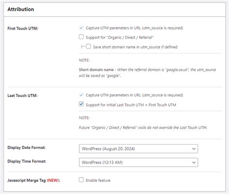 Attribution Settings Appfromlab