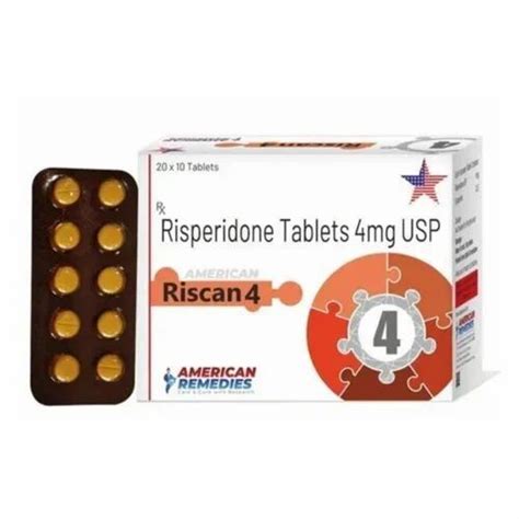4mg Risperidone Tablets At ₹ 1521box Surat Id 2851256444762