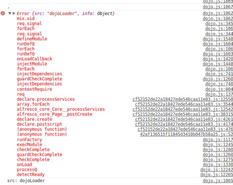 alfresco 4 2d dojoloader runs into errors with tern js acorn js amd