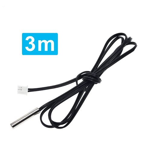 300cm Ntc Thermistor Temperature Sensor Waterproof Probe Wire 10k 1 3950 W1209 W1401 Cable