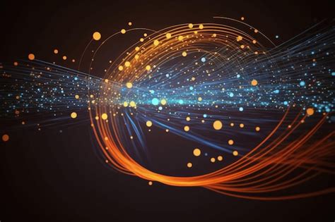 Premium Photo Dynamic Digital Network Connectivity Background