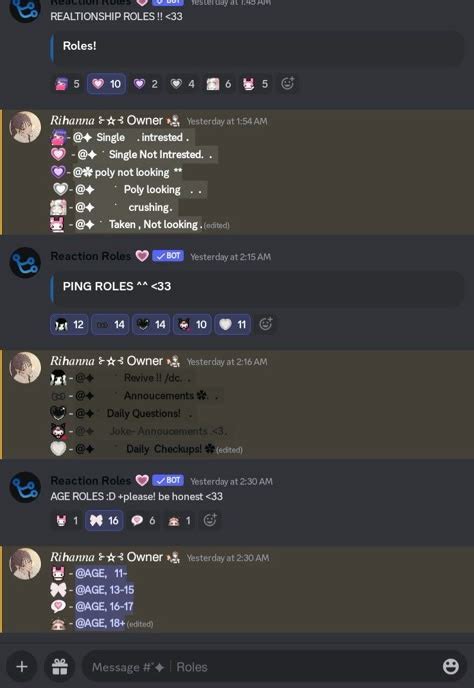Reaction Roles Discord
