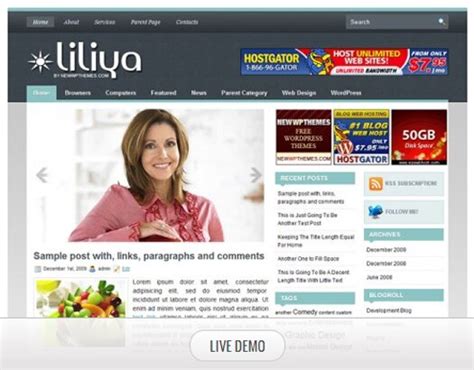 Free Download 18 Beautiful 3 Column Wordpress Themes