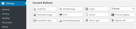 How To Regain The Justify And Underline Text Buttons In The Wordpress Editor