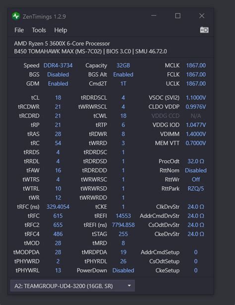 Ddr4 Oc Teamgroup 16x2 3200 Cl16 Ryzen 3600x R Overclocking